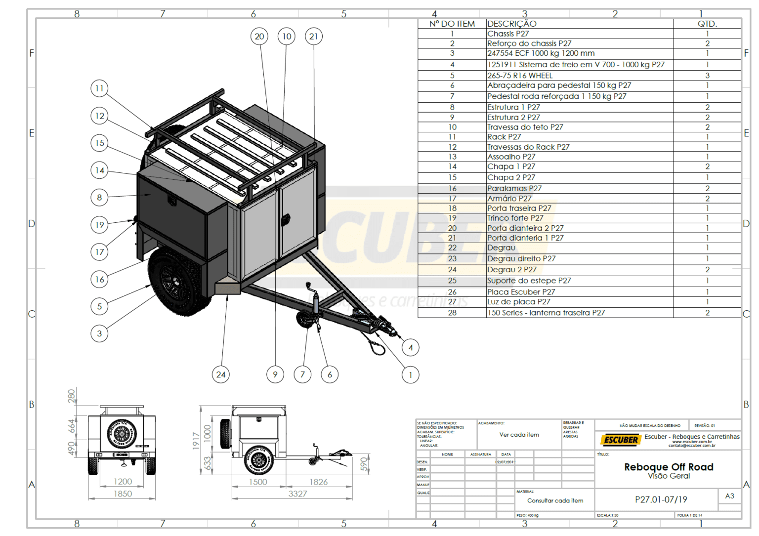 Trailer Plans - Escuber