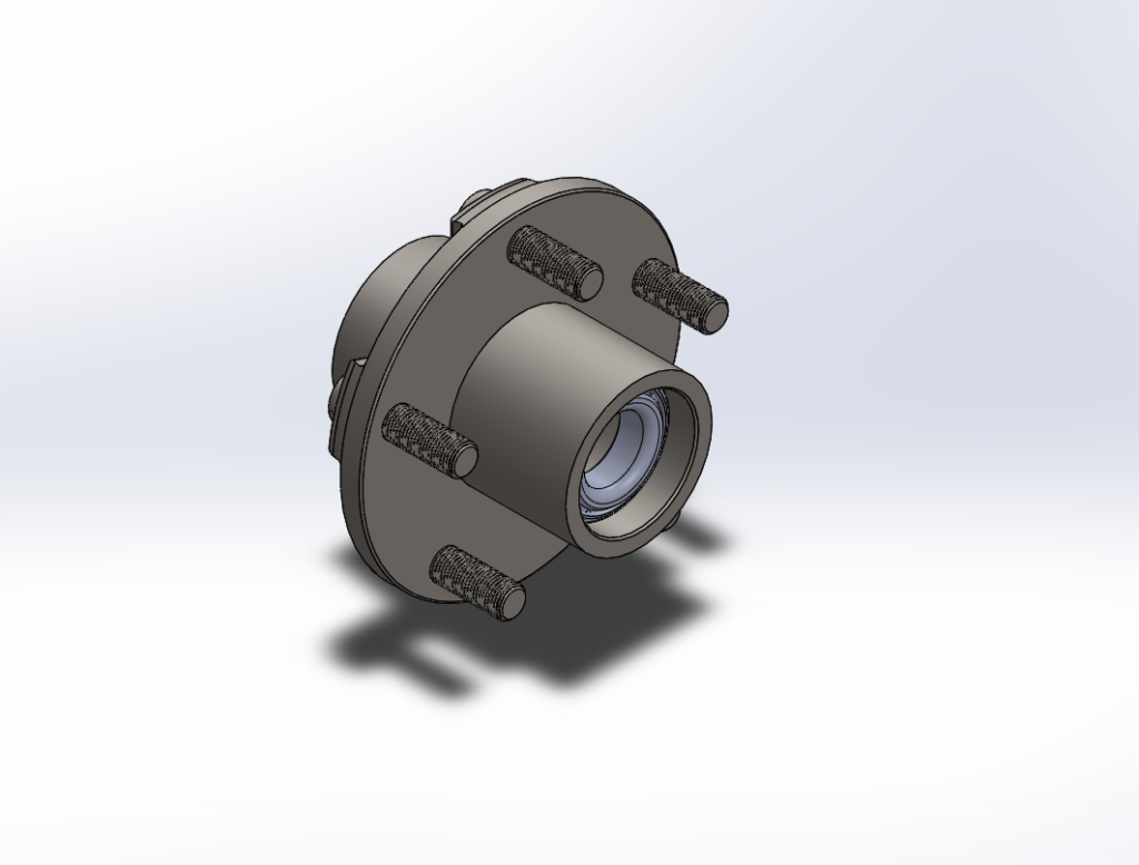Trailer Idler Hub Assembly for 2K Lbs Axles 13" to 15" Wheels - 5 on 4 ...
